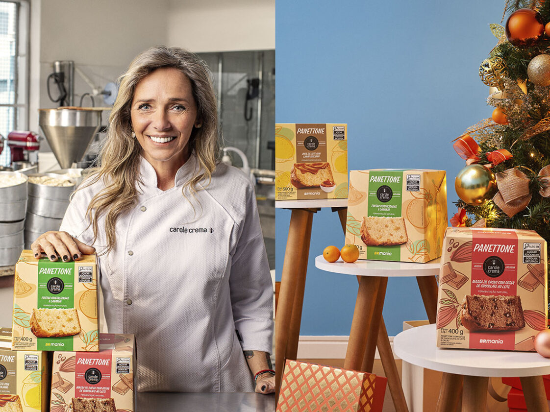 BR Mania lança panettones de marca própria assinados por Carole Crema