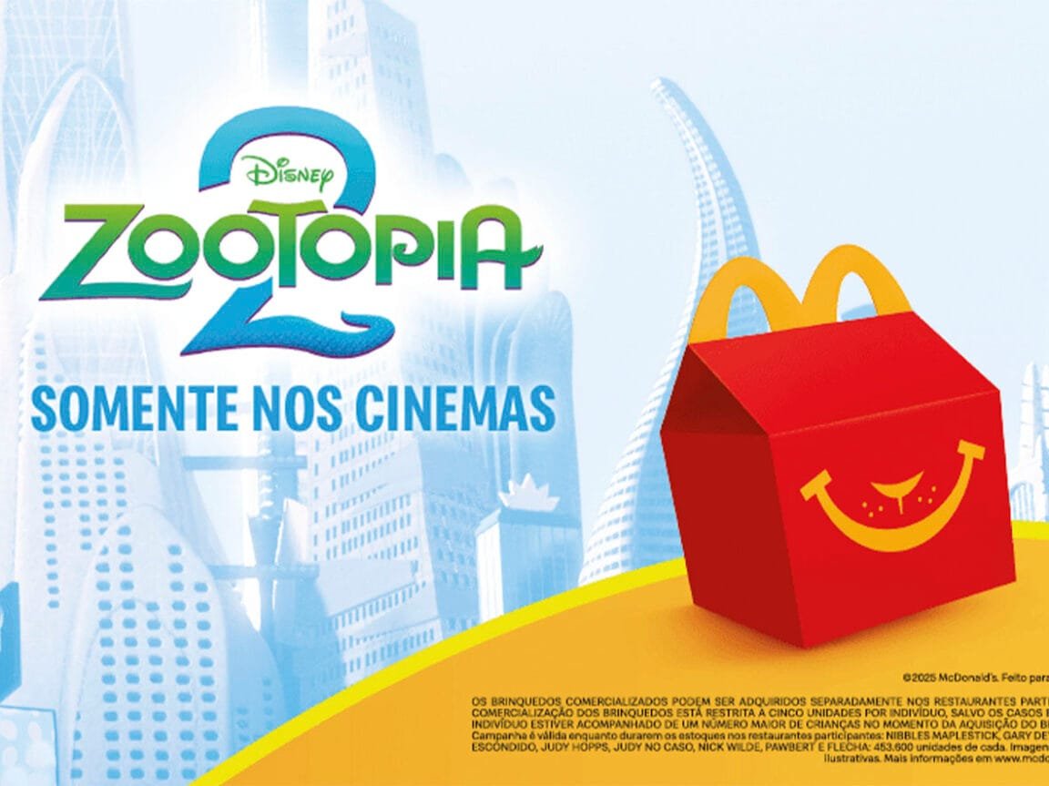 McDonald’s leva Zootopia 2 para o McLanche Feliz em parceria com a Disney
