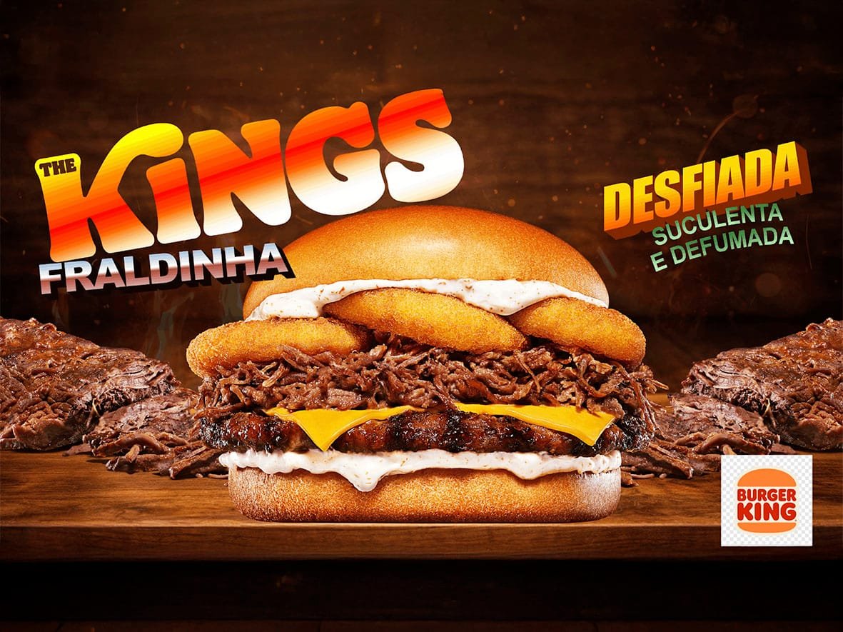 King Fraldinha chega ao Burger King com apelo de churrasco e pão brioche